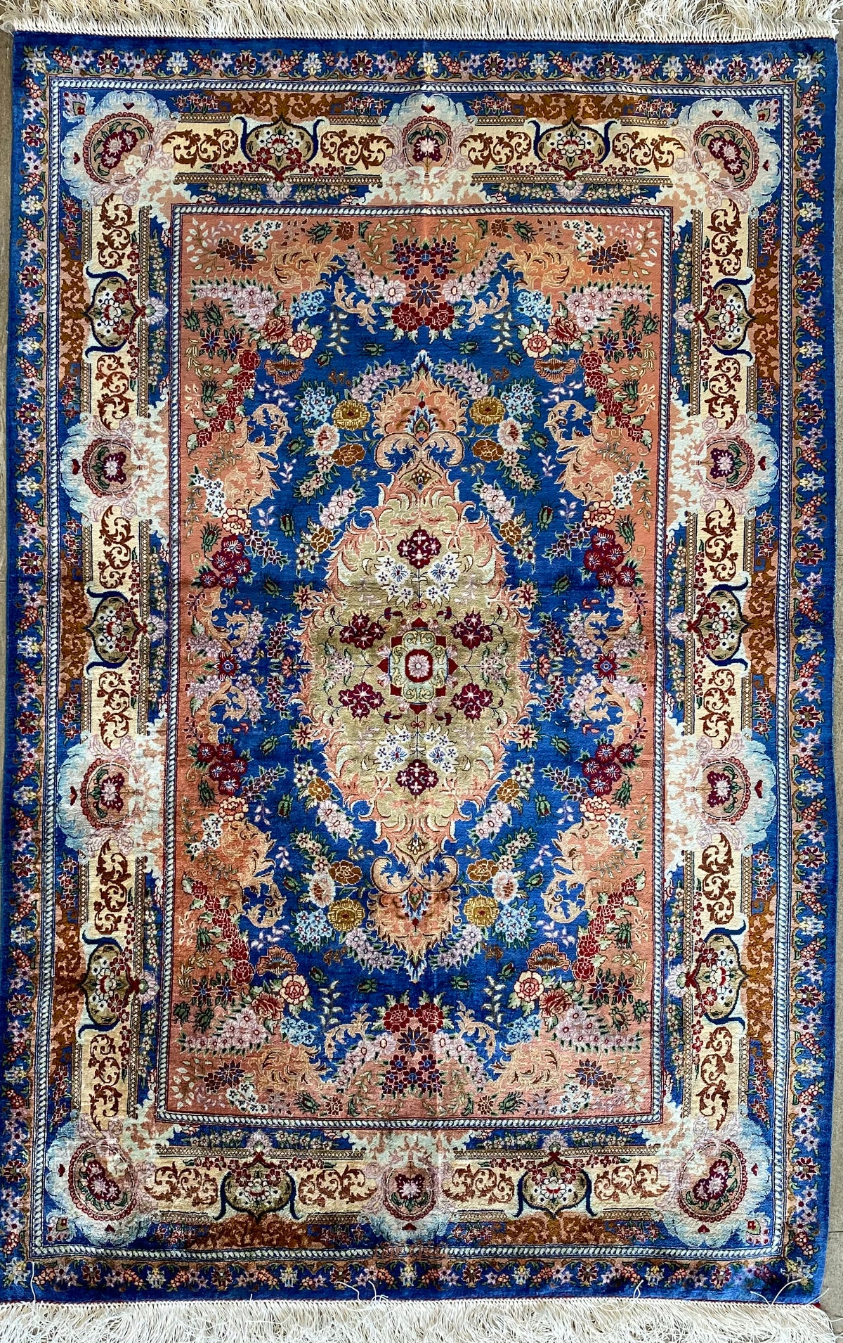 Qum Persian Pure Silk Rug (Ref:N43)– Persian Threads